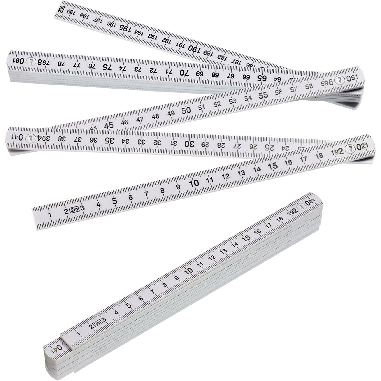 Mètre pliant "Dimension" 2 m (Blanc, plastique, 96g) comme goodies ...