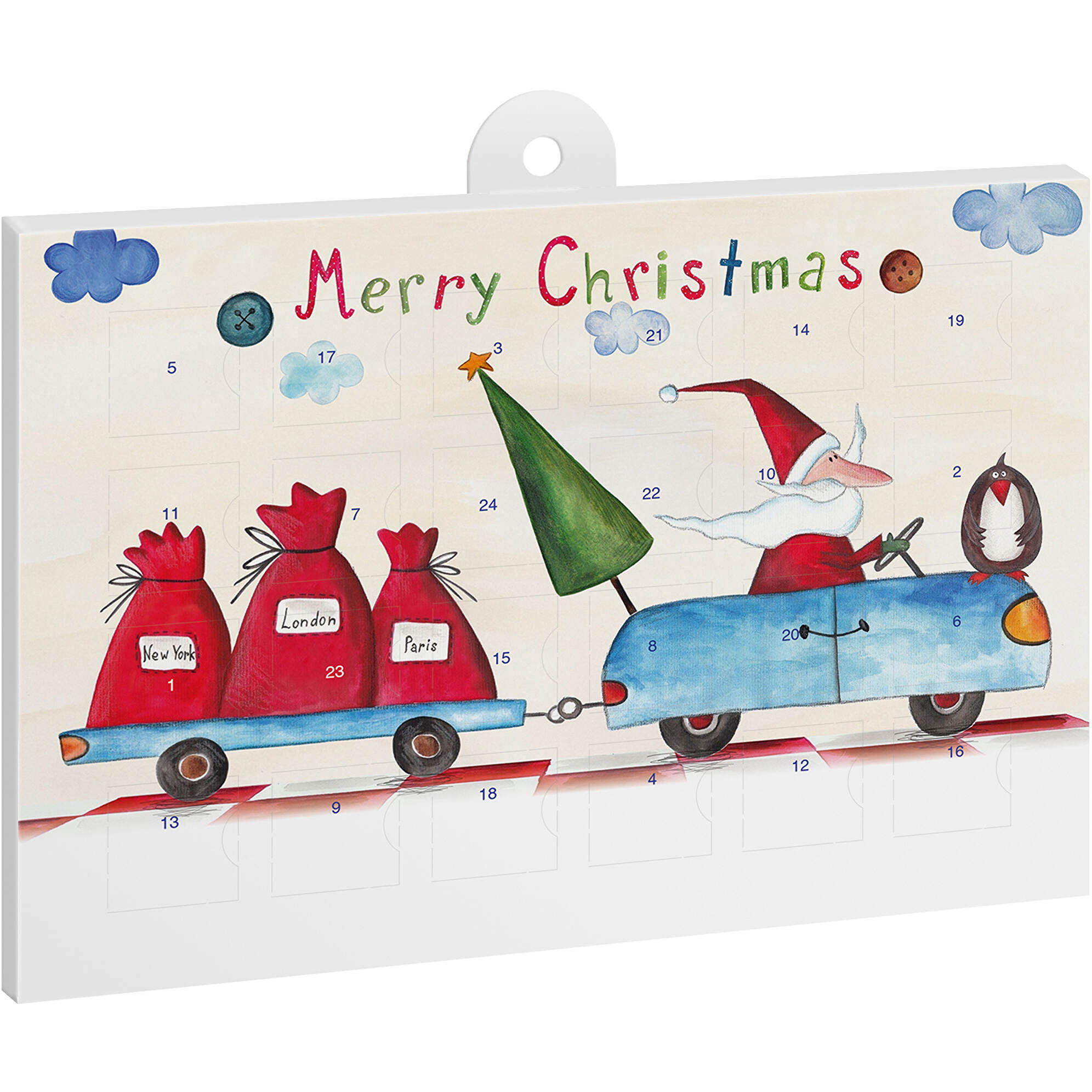 A5-Schoko-Adventskalender (48g) als Werbemittel Auf GIFFITS.de | Art.Nr ...