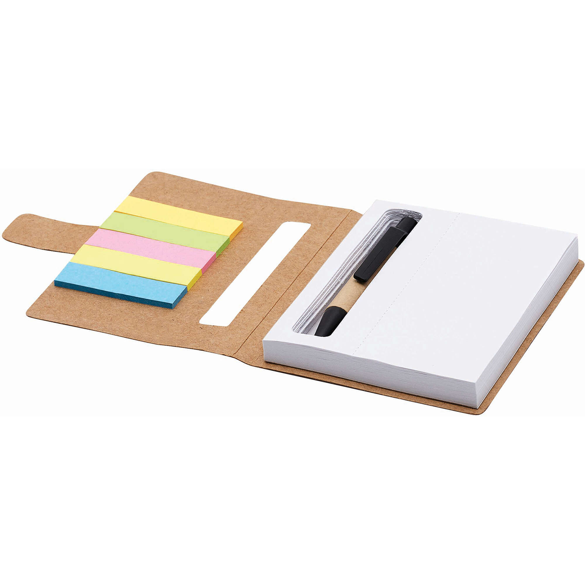 Mini bloc notes MEMO (marron, Papier, 55g) comme goodies-promotionnels ...